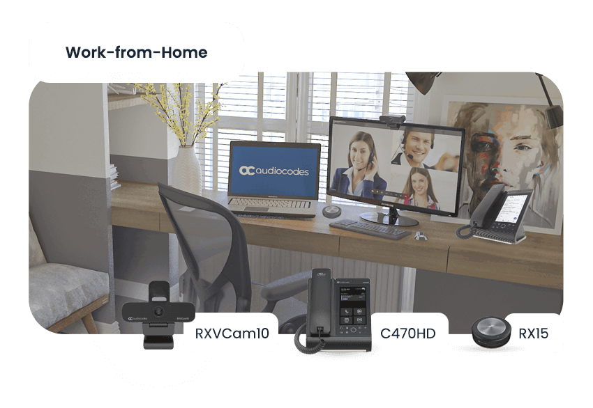 Work From Home Solutions | AudioCodes Meeting Room Solutions