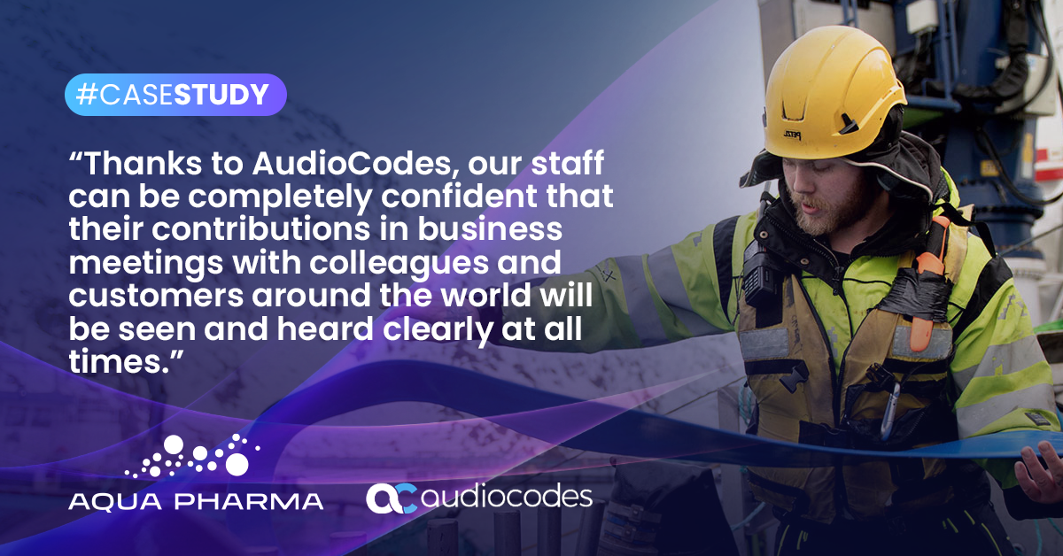 Meeting Room Devices for Microsoft Teams Case Study | Aqua Pharma